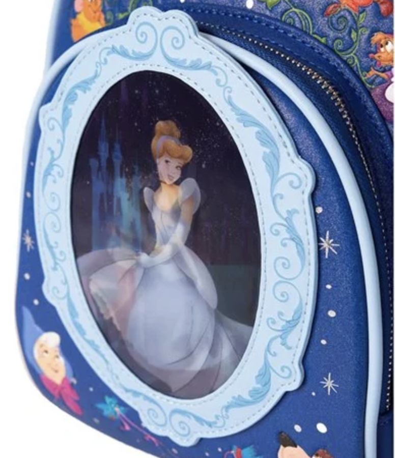 Loungefly Mini Backpack: Disney- Cinderella 75th Ann. Lenticular - I ...