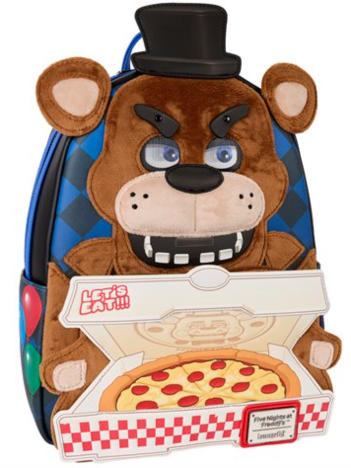 Loungefly Mini Backpack: Five Nights at Freddy’s- Freddy Fazbear Plush ...
